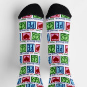 Peace Love PE Physical Education Gym Teacher Socks | Zazzle