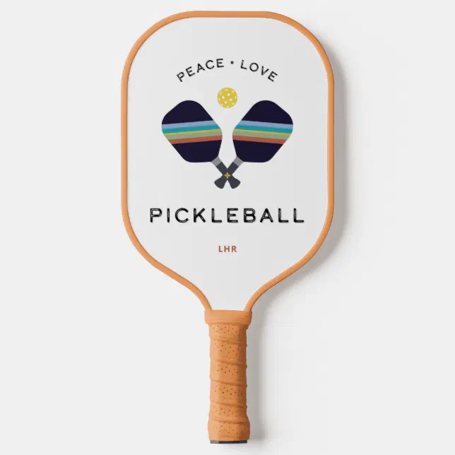 Peace Love Pickleball Custom Pickleball Paddle | Zazzle