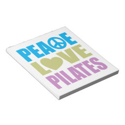 Peace Love Pilates Notepad | Zazzle