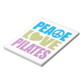 Peace Love Pilates Notepad | Zazzle