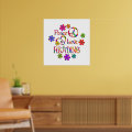 Peace Love Reading Poster | Zazzle