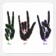 Peace Love Rock Sign Language Stickers | Zazzle
