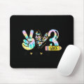 Peace Love Third Grade Fun Tie Dye Student Teacher Mouse Pad | Zazzle