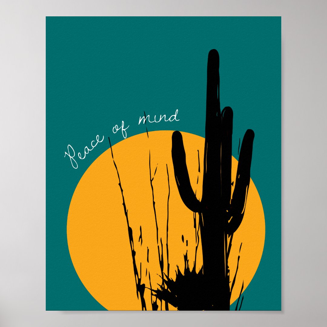 "Peace of Mind" in the Desert | Poster | Zazzle
