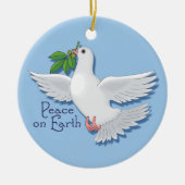 Peace on Earth Dove Ornament | Zazzle