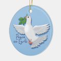 Peace on Earth Dove Ornament | Zazzle