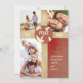 Peace on Earth Family Photo Card | Zazzle