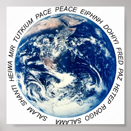 Peace on Earth Poster | Zazzle.com