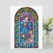 Peace on Earth Pre-Raphaelite Christmas invitation | Zazzle