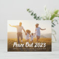 Peace Out 2020 Photos Christmas New Year Holiday Card | Zazzle