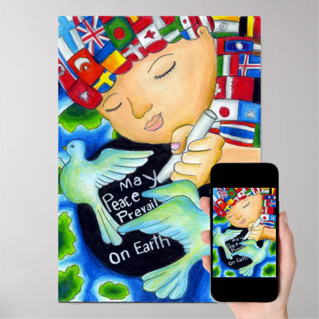 Peace Pals ~ May Peace Prevail On Earth Poster | Zazzle