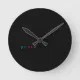 Peace round clock | Zazzle