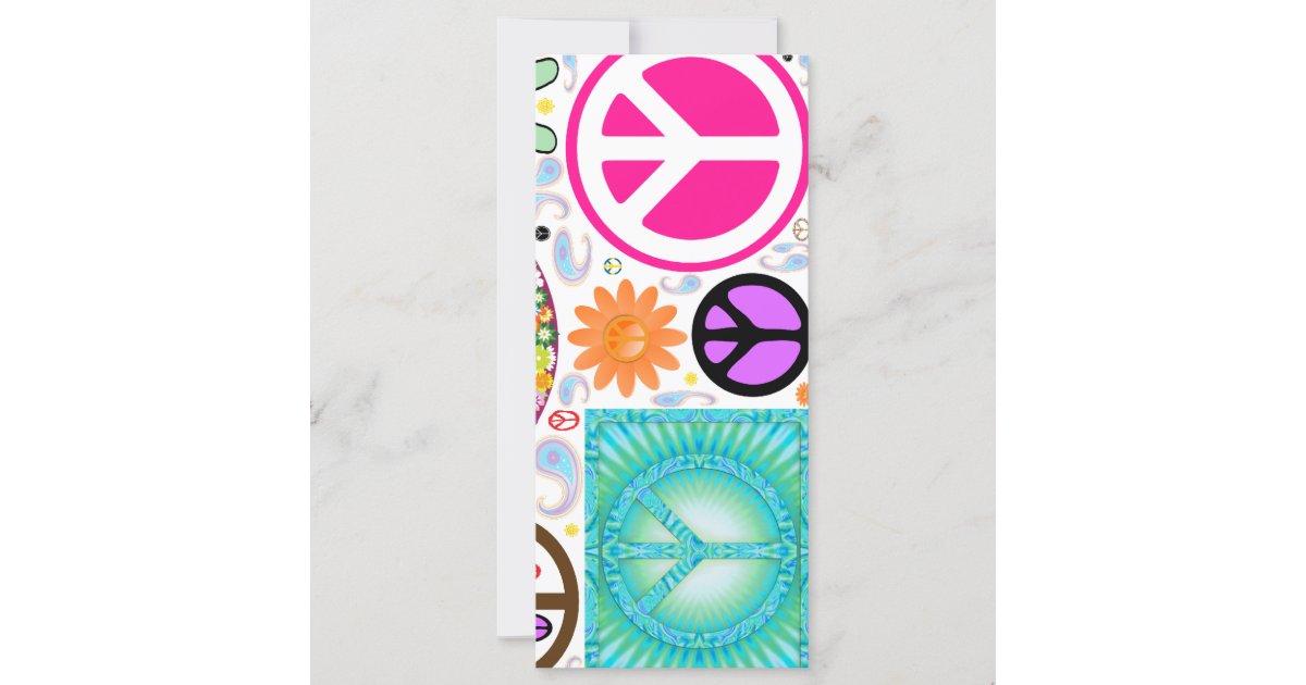 Peace Sign Bookmarks | Zazzle
