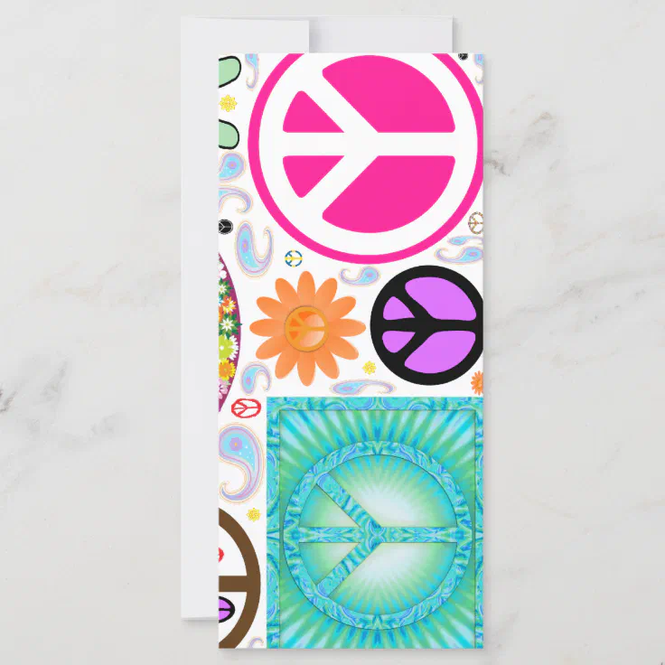 Peace Sign Bookmarks | Zazzle