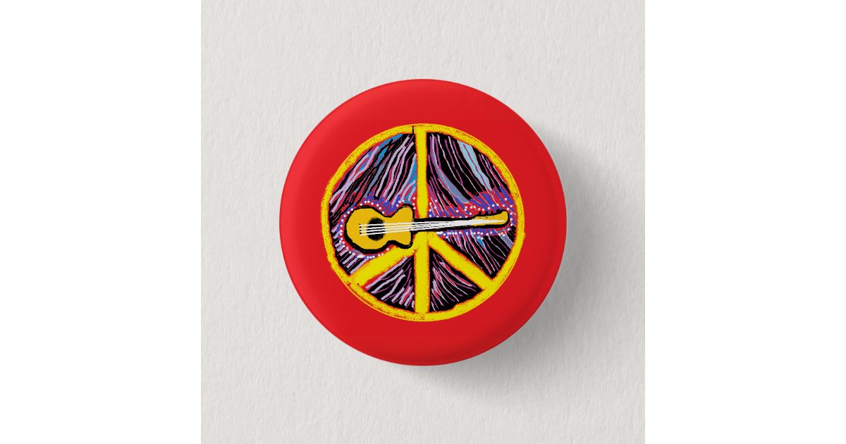Peace Sign Button | Zazzle