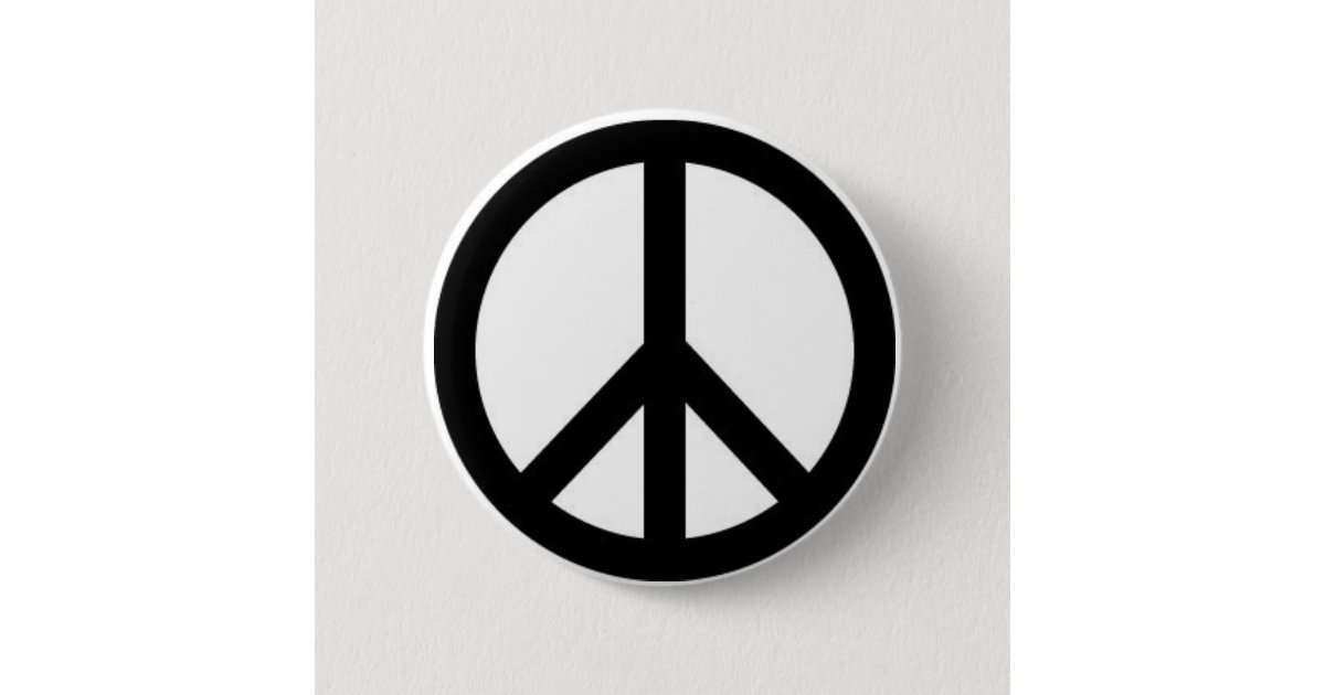 Peace Sign Button | Zazzle