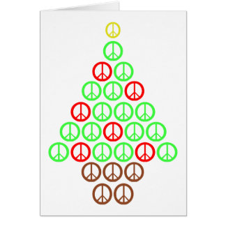 Peace Sign Christmas Cards - Greeting & Photo Cards | Zazzle
