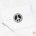 Peace Sign Classic Round Sticker | Zazzle