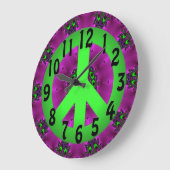 Peace Sign Clock | Zazzle