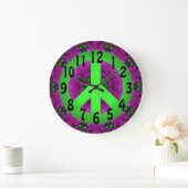 Peace Sign Clock | Zazzle