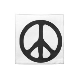 Peace Sign Cloth Napkin | Zazzle
