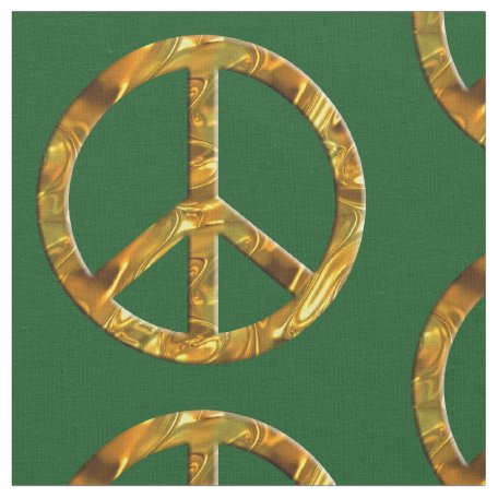 Peace Love Earth Fabric | Zazzle