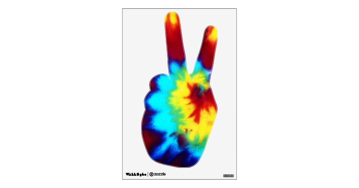Peace Sign Hand Wall Decal | Zazzle