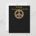 Peace Sign Invitation | Zazzle