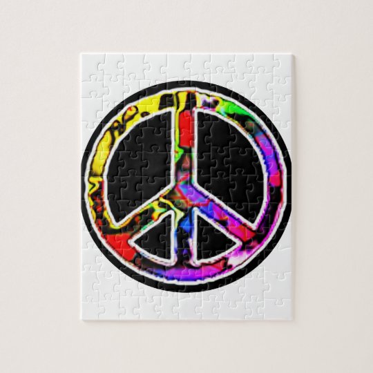 Peace Sign Jigsaw Puzzle | Zazzle.com