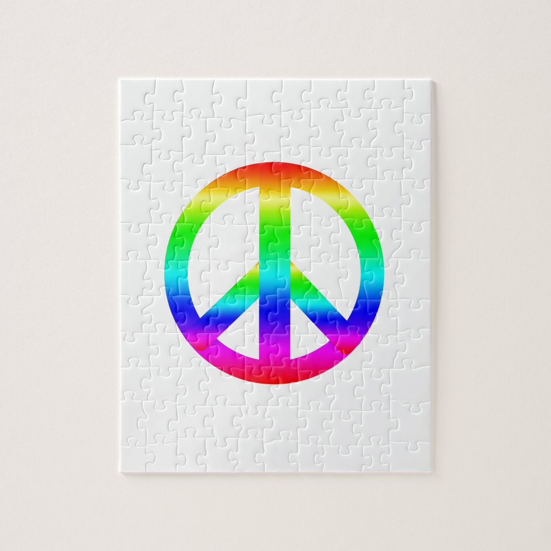 Peace Sign Jigsaw Puzzle | Zazzle