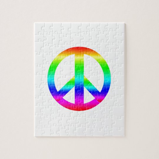 Peace Sign Jigsaw Puzzle | Zazzle.com