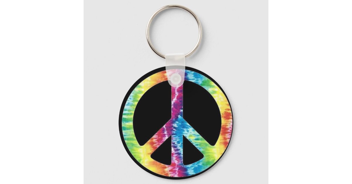 Peace Sign Key Chain | Zazzle
