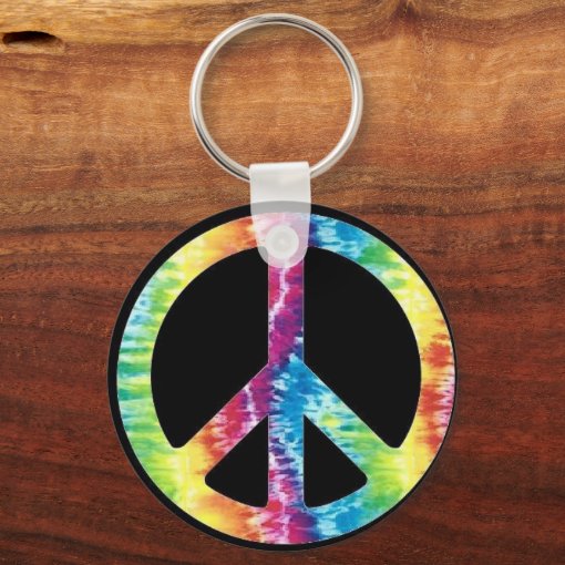 Peace Sign Key Chain | Zazzle