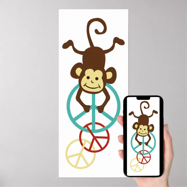 Peace Sign Monkeys | Zazzle