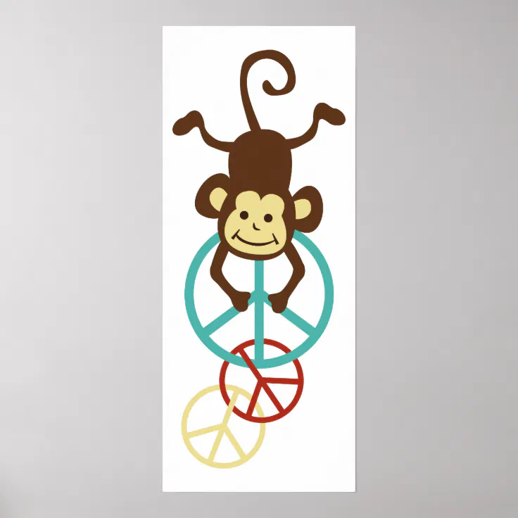 Peace Sign Monkeys | Zazzle