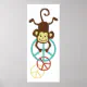 Peace Sign Monkeys | Zazzle