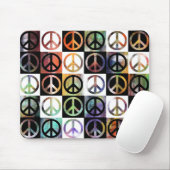 Peace Sign Mosaic Mouse Pad | Zazzle