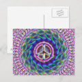 Peace Sign Multi Postcard | Zazzle