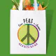Peace Sign Peas Food Pun Green Funny Shopping Grocery Bag | Zazzle