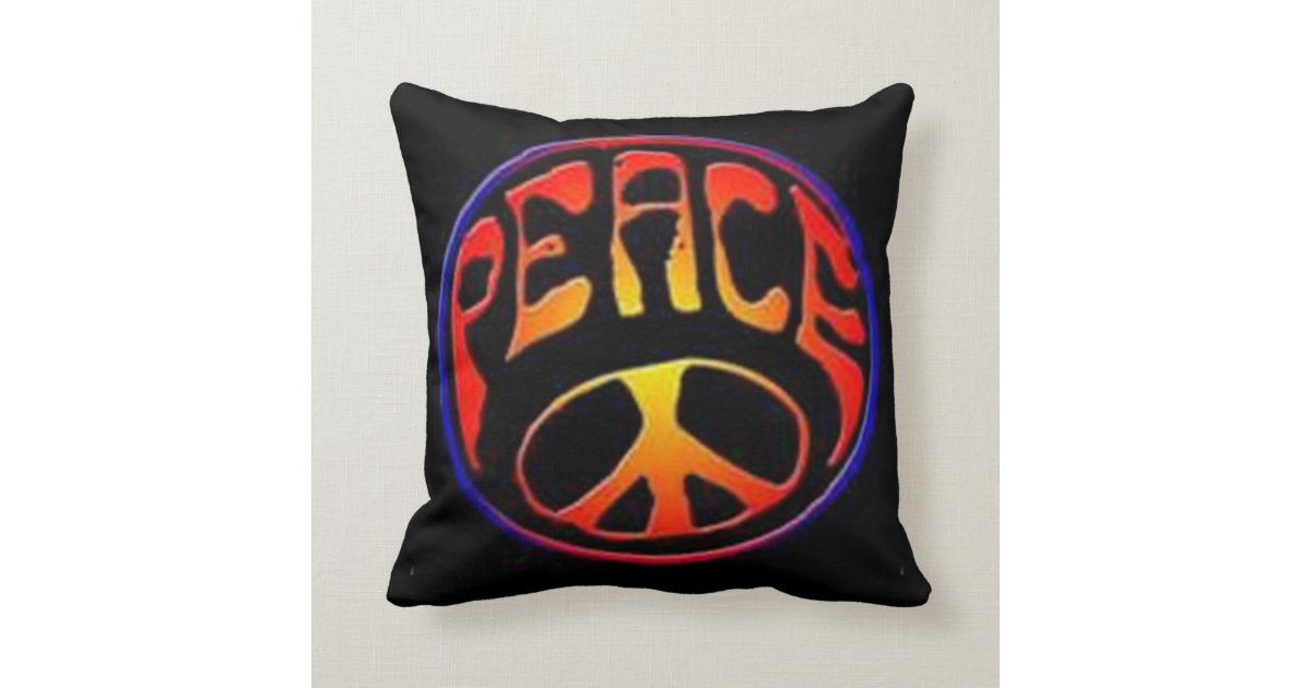 Peace Sign Pillow | Zazzle.com