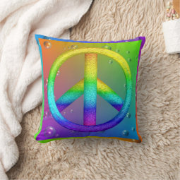 Peace Sign Pillow | Zazzle