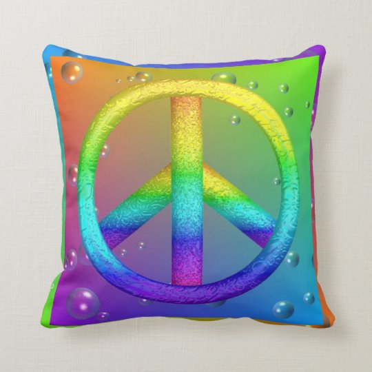 Peace Sign Pillow | Zazzle.com