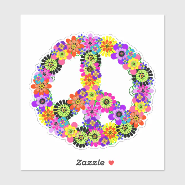 Peace Sign Sticker | Zazzle