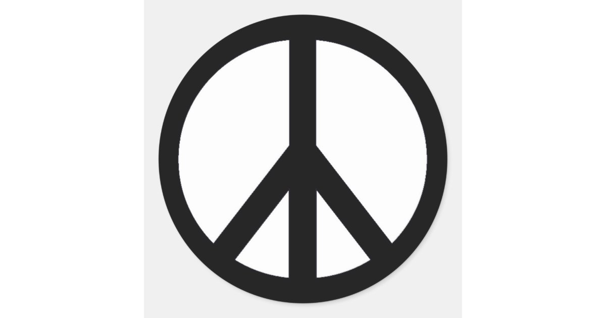 Peace Sign Sticker | Zazzle