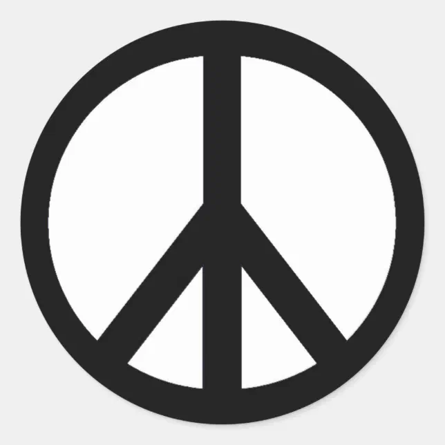 Peace Sign Sticker | Zazzle