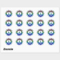 Peace Sign Sun Sticker | Zazzle