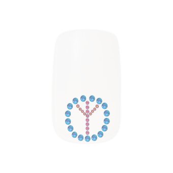 Peace sign symbol nails minx nail art | Zazzle