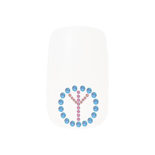 Peace sign symbol nails minx nail art | Zazzle