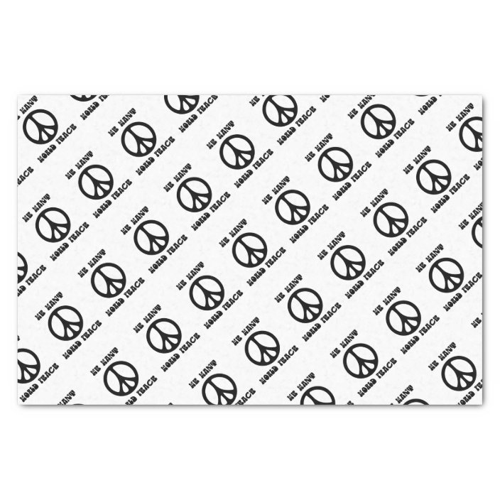 Peace sign tissue paper | Zazzle.com