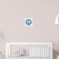 Peace Sign With Blue Waves | Zazzle